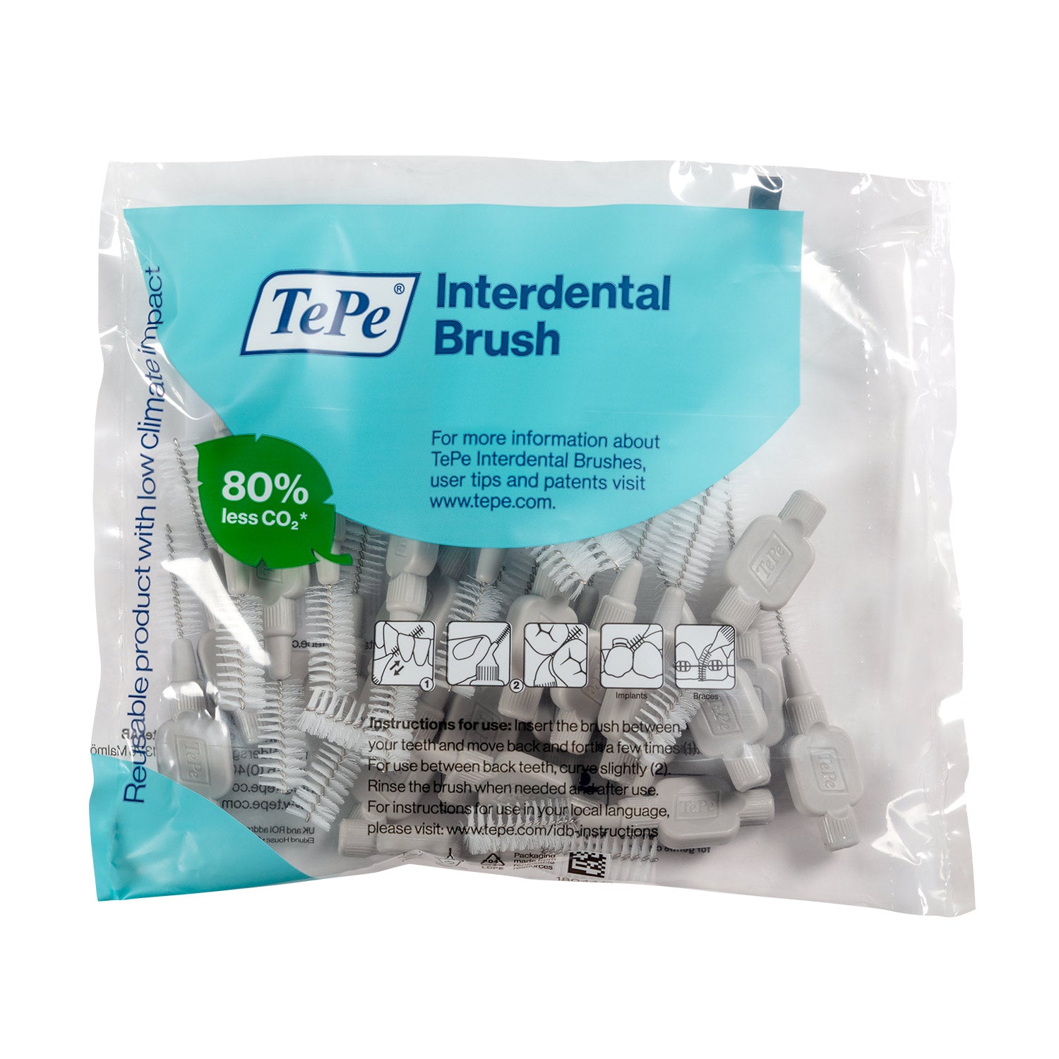 TePe® Interdental Brushes Original Gray - 1.3 mm (ISO 7) – TePe Oral ...