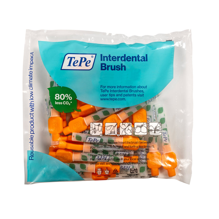 TePe® Interdental Brushes Original Orange - 0.45 mm (ISO 1) – TePe Oral ...