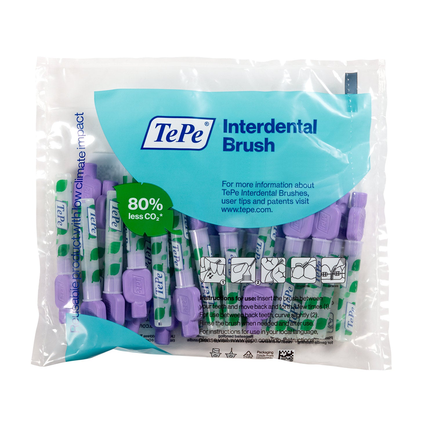 TePe® Interdental Brushes Original Purple - 1.1 mm (ISO 6) – TePe Oral ...