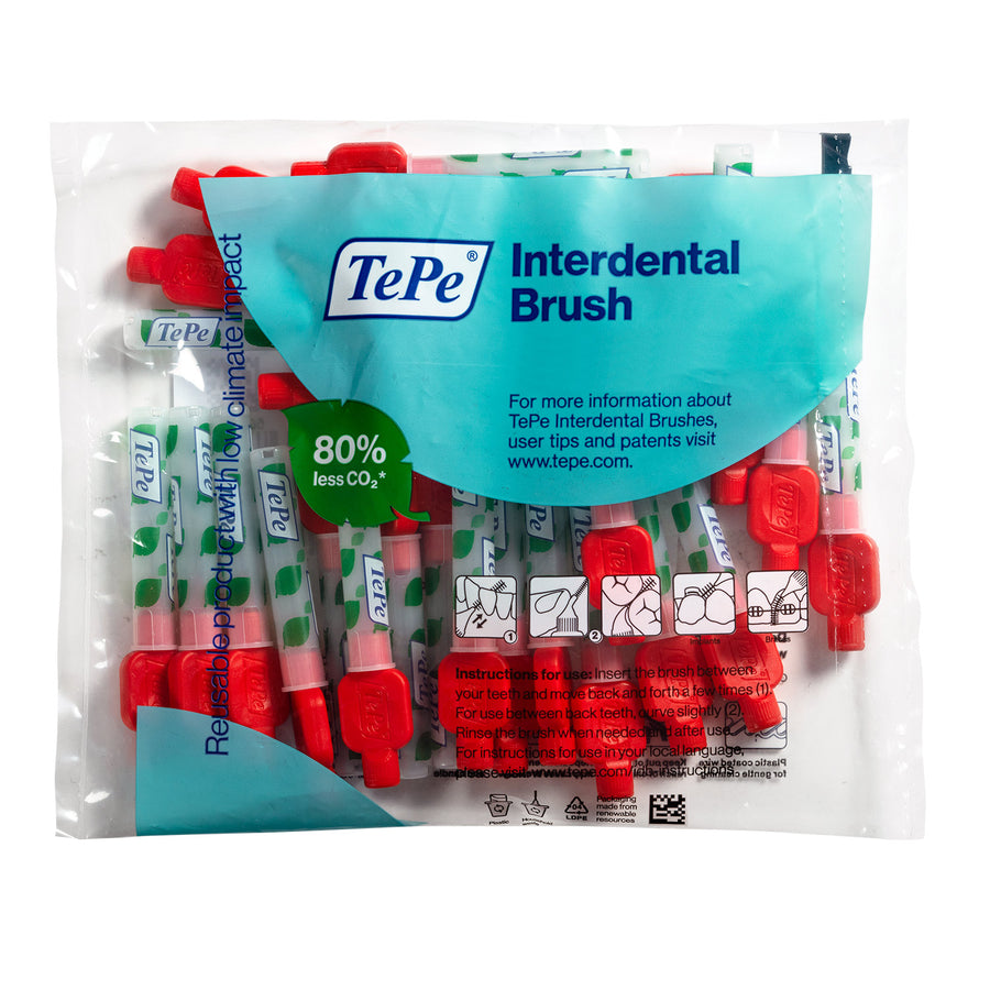 TePe® Interdental Brushes Original Red - 0.5 mm (ISO 2) – TePe Oral ...